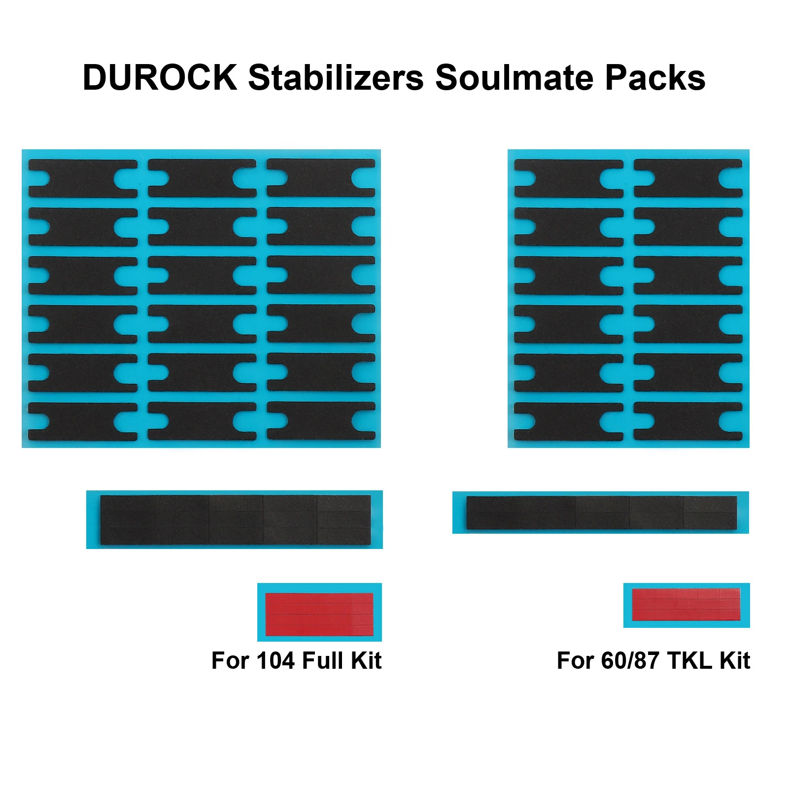 DUROCK Transparent Gold Plated 2U 6.25U 7U 3U Screw in Stabilizers PCB ...