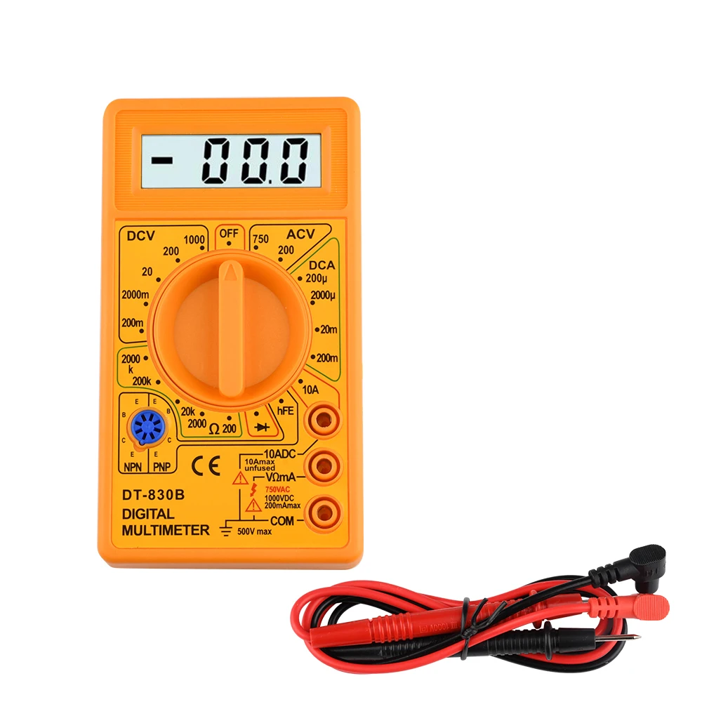 DT830B Digital Multi-Meter Mini Universal Handheld Multi-Meter ...