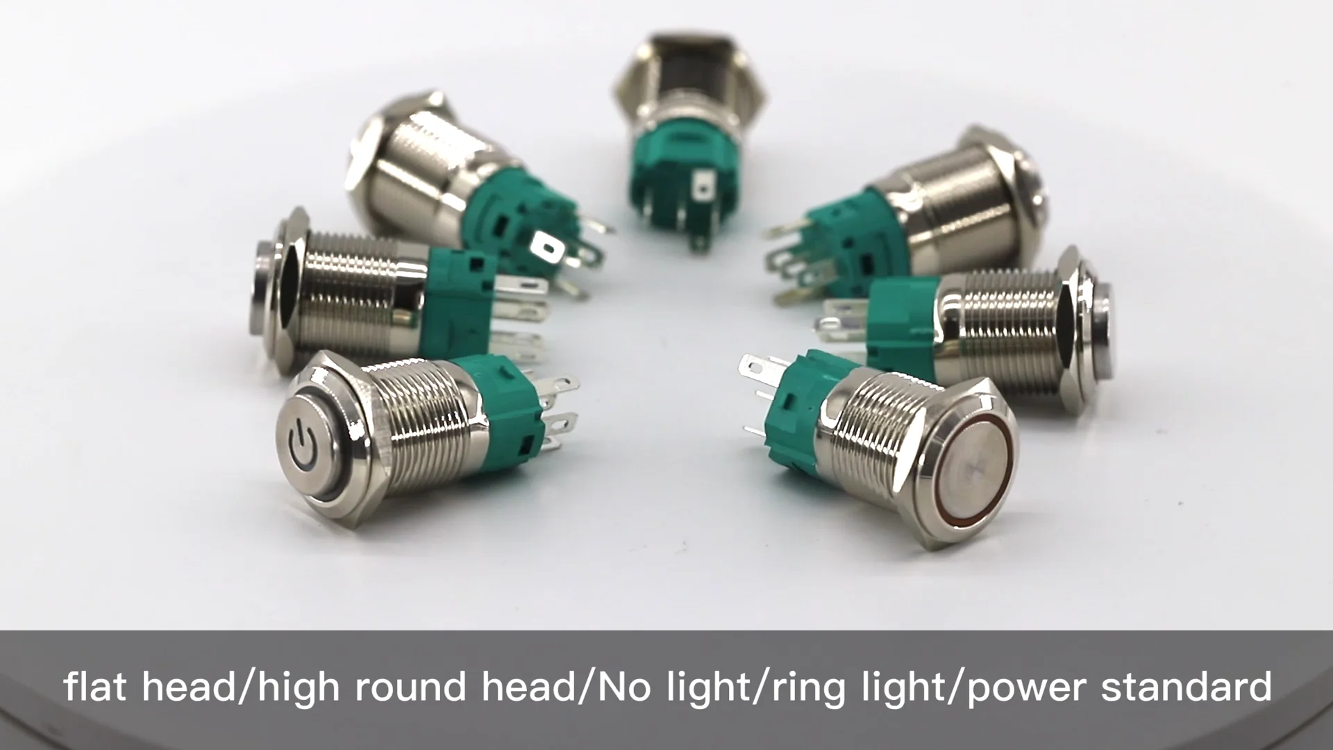 Metal Switches Series Push Button Switch Buttons High Round Head Switch ...