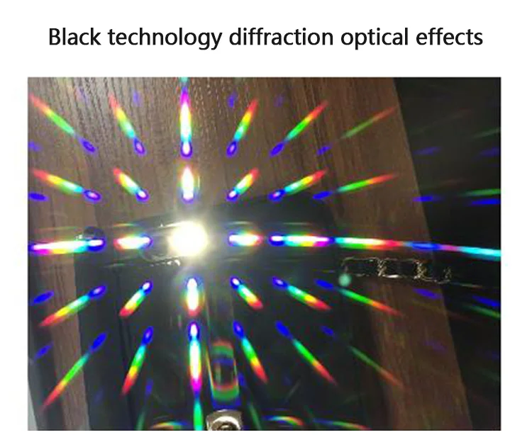 Modern Technology Fireworks Diffraction Led Luminous Eyewear Fancy bar ...