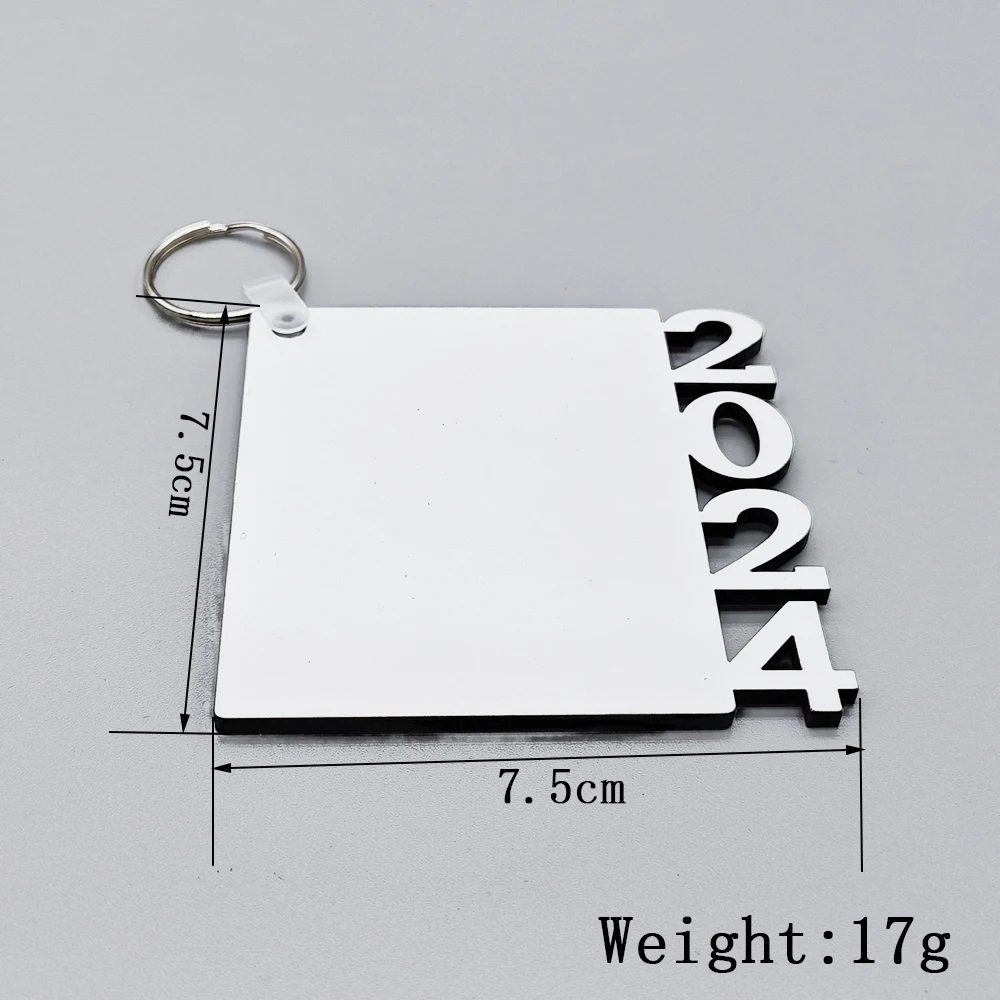 Wholesale Diy Custom 2024 Key Chains Sublimation Blank Mdf 2024 ...