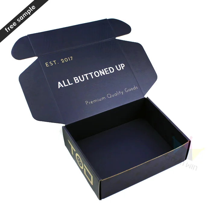 Crown Win Custom Black Mailing Packaging Boxes - Luxury Gift