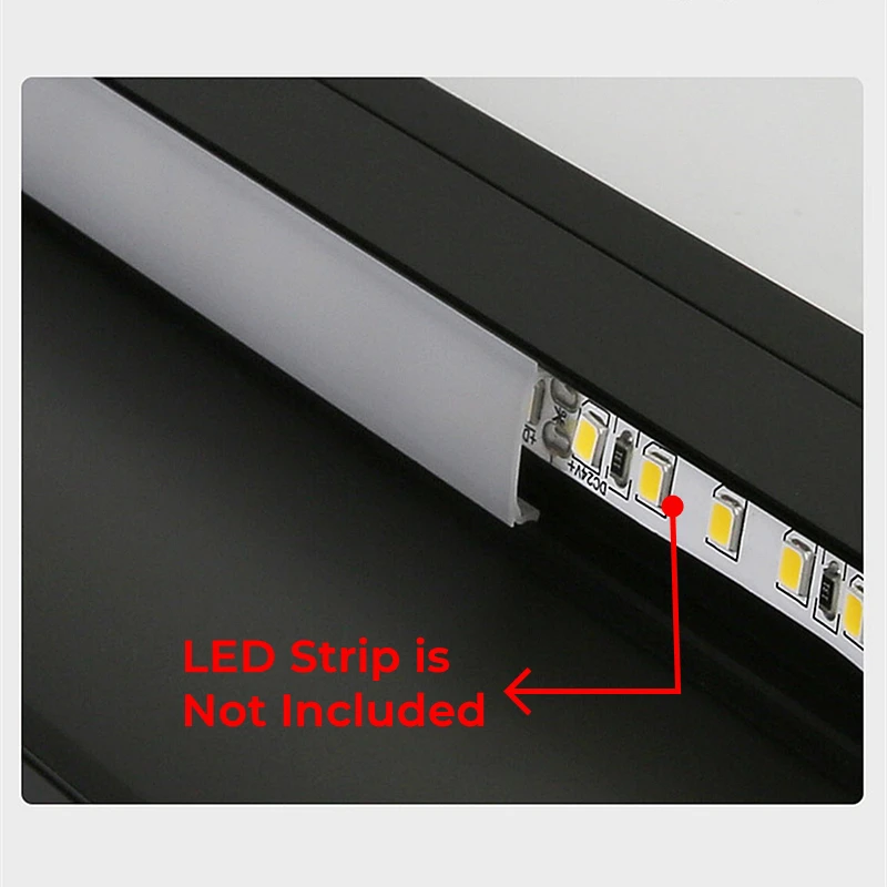 50CM Aluminum Alloy Profile LED Strip Lamp Bar Wall-Mounted Corner ...