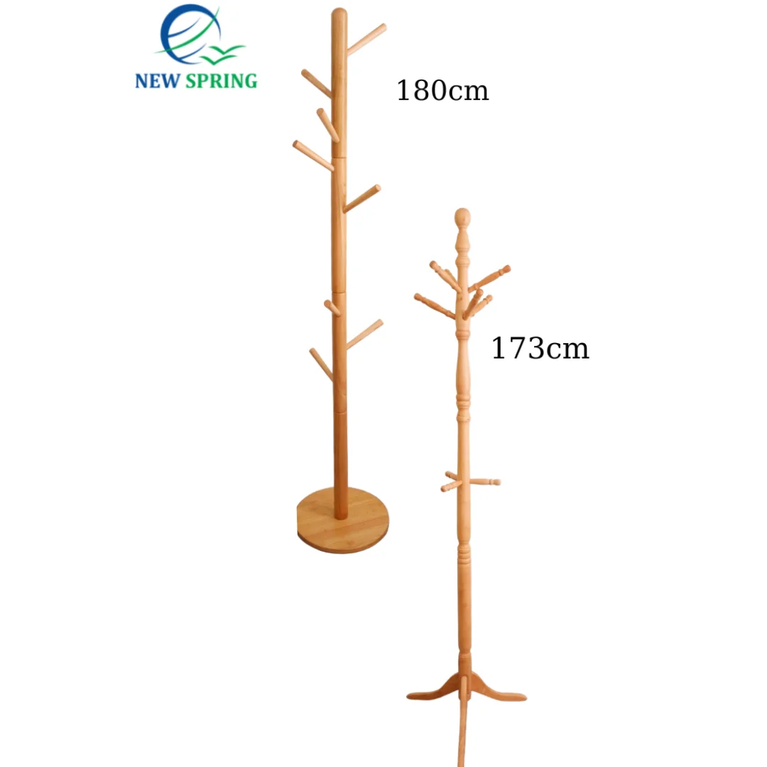 Home Furniture Office Wood Clothes Suit Hanger Stand Suit Valet Rack ...