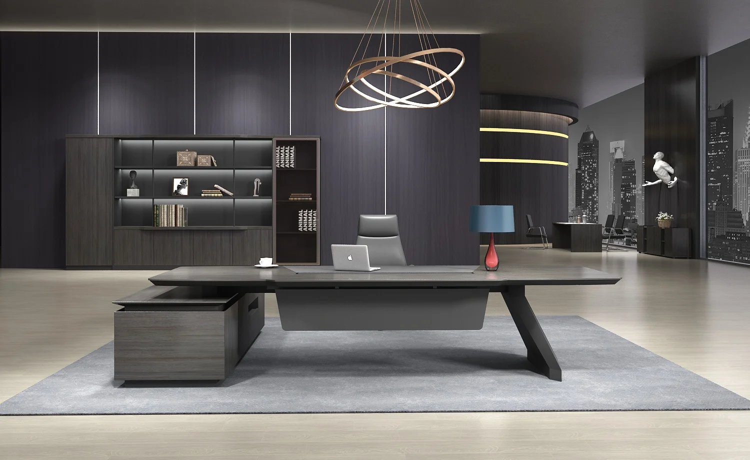 Luxury Wood Chairman Table - Modern Design & 5-Year Warranty