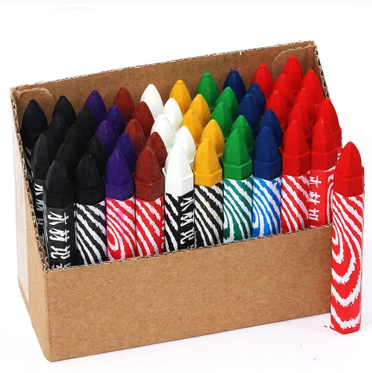 Red Color Industrial Wood Crayon Oil Mark Crayon,Pack Of 50 - Buy ...
