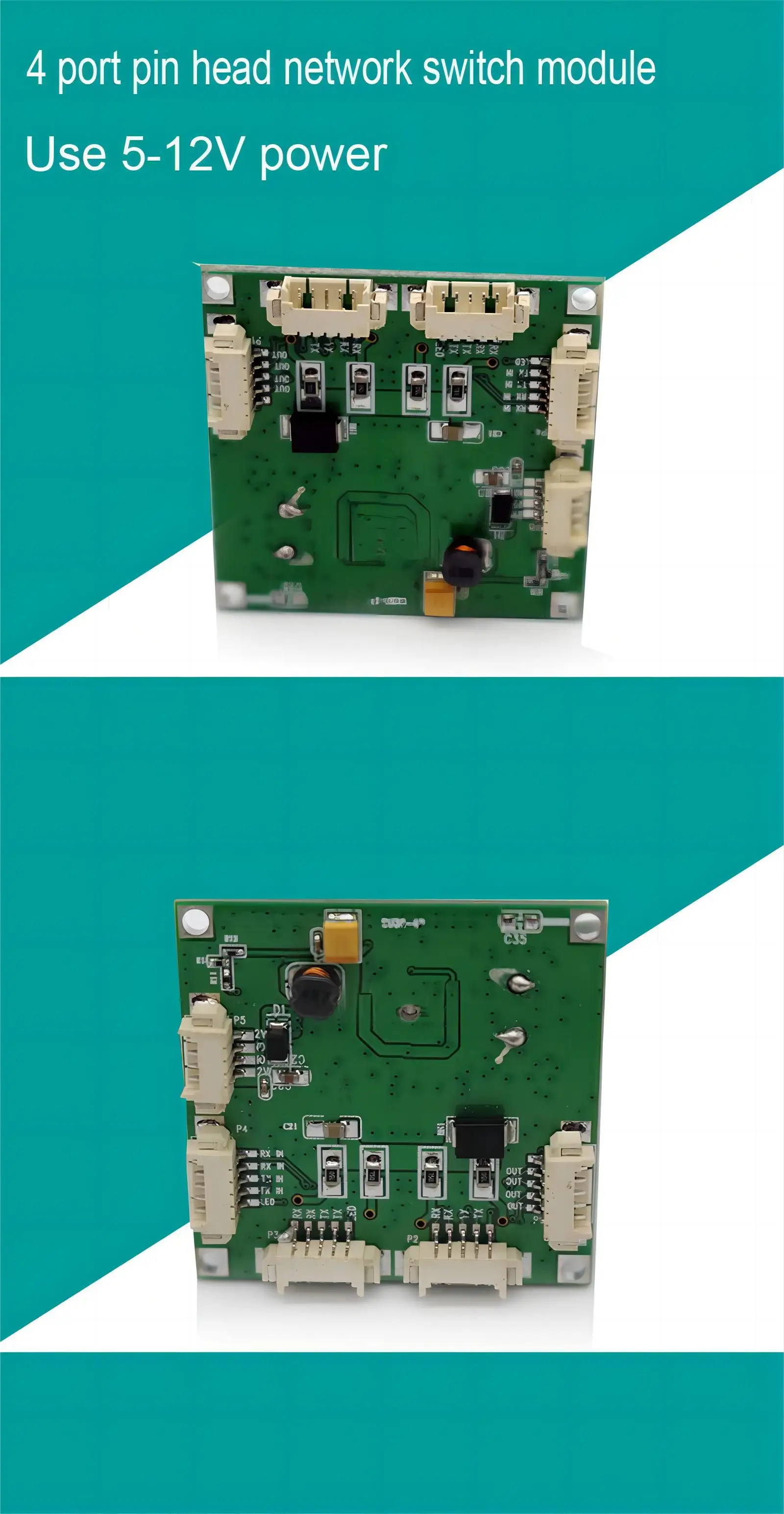 Mini 100mbps/gigabit Ethernet Switch PCB for Home Office