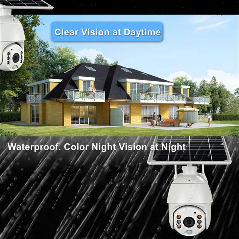 6 S10 Solar Ubox 4g Ptz Camera Pir Wifi 2mp 3mp 4mp Solar Battery ...
