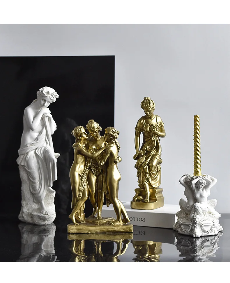 Nordic Mythological Characters Goddesses Art Sculpture Home Living Room ...