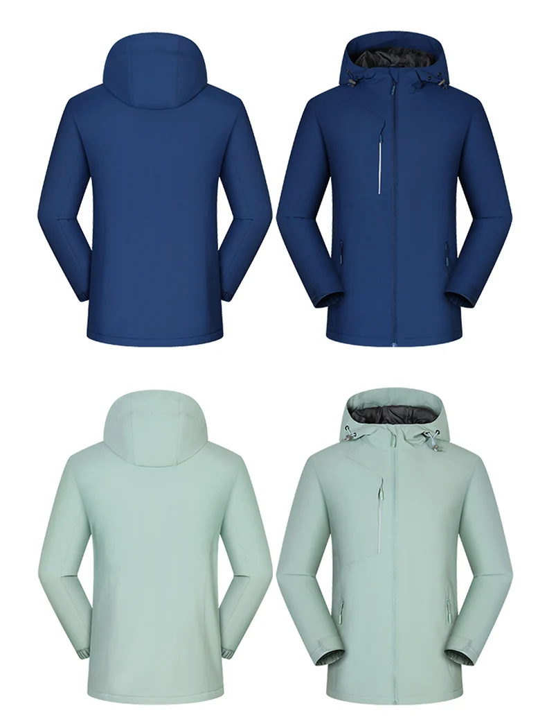 2022 Men's Nylon Winter Rain Coat Fleece Inner Windbreak Man Wind And ...