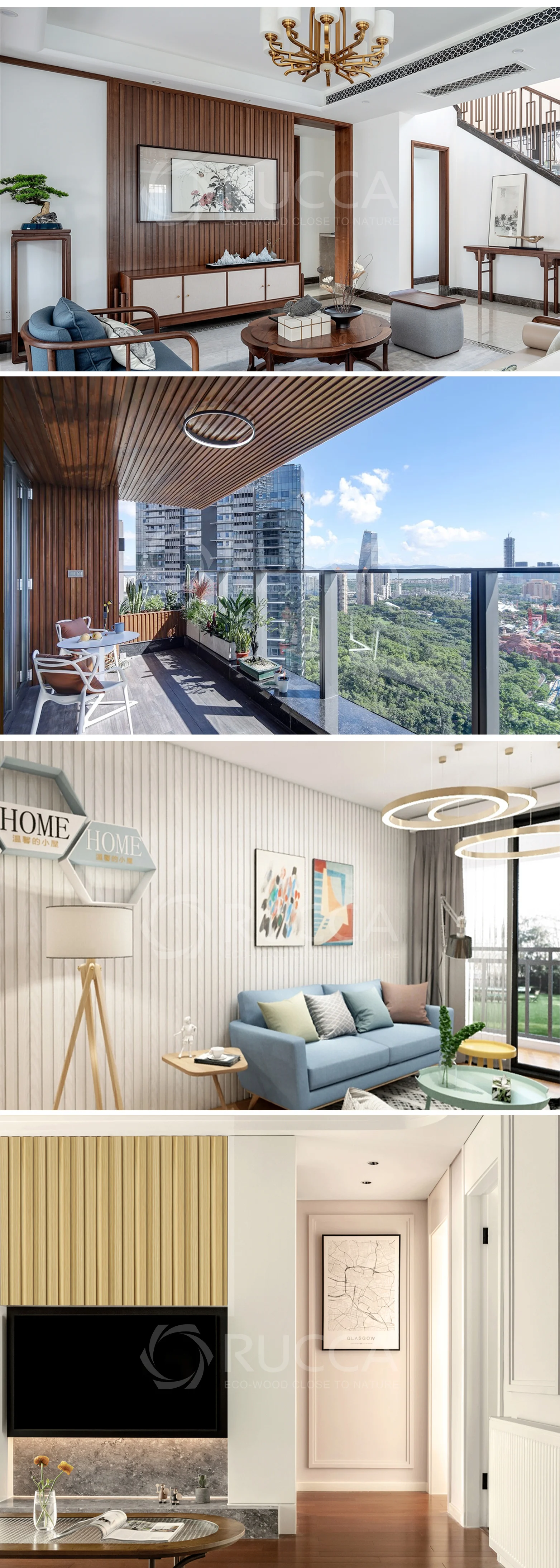 Wpc Laminated 3d Panel Wall Design Panel Rucca 204*15mm Wpc Panels ...