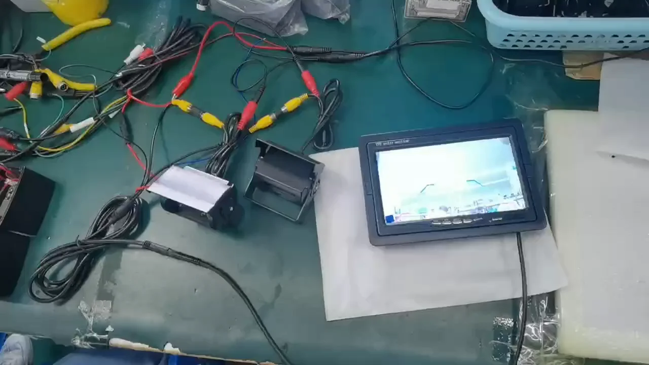 Podofo 7" Color Lcd Monitor Car Monitor For Truck Heavy Duty Auto Rear ...