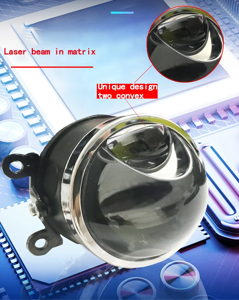 Universal Led Laser Matrix Double Lens Fog Lamp for Toyota