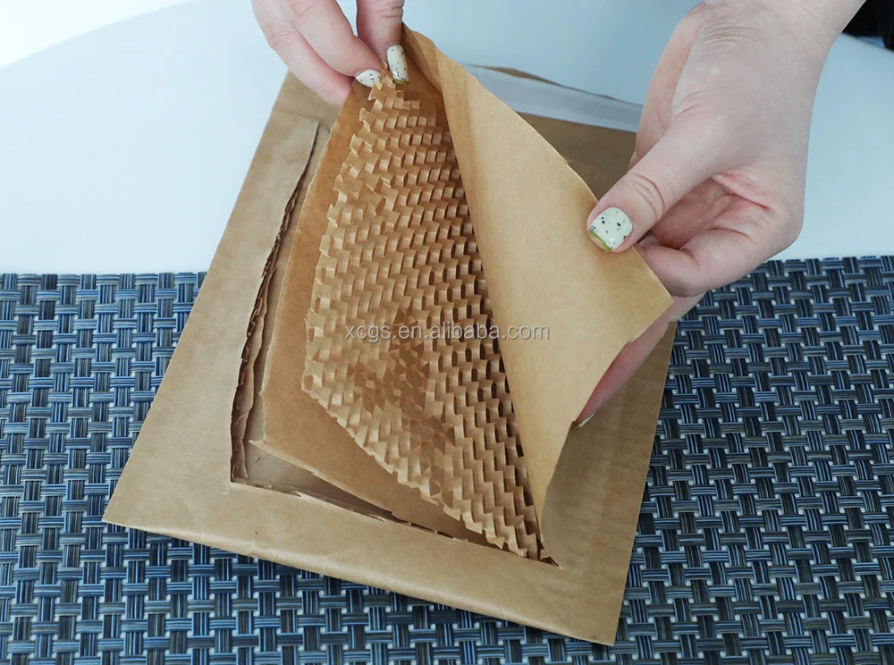 Biodegradable Sustainable Clothing Shipping Packaging Honeycomb Paper ...