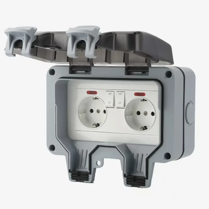 New Outdoor European Standard with Switch Indicator Waterproof Switch ...