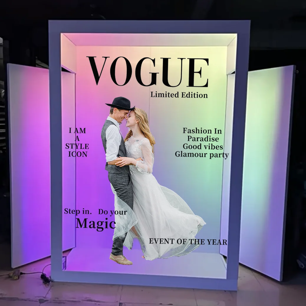 Hot Sale Portable Selfie Photo Magazine Booth With Led Fill Light ...