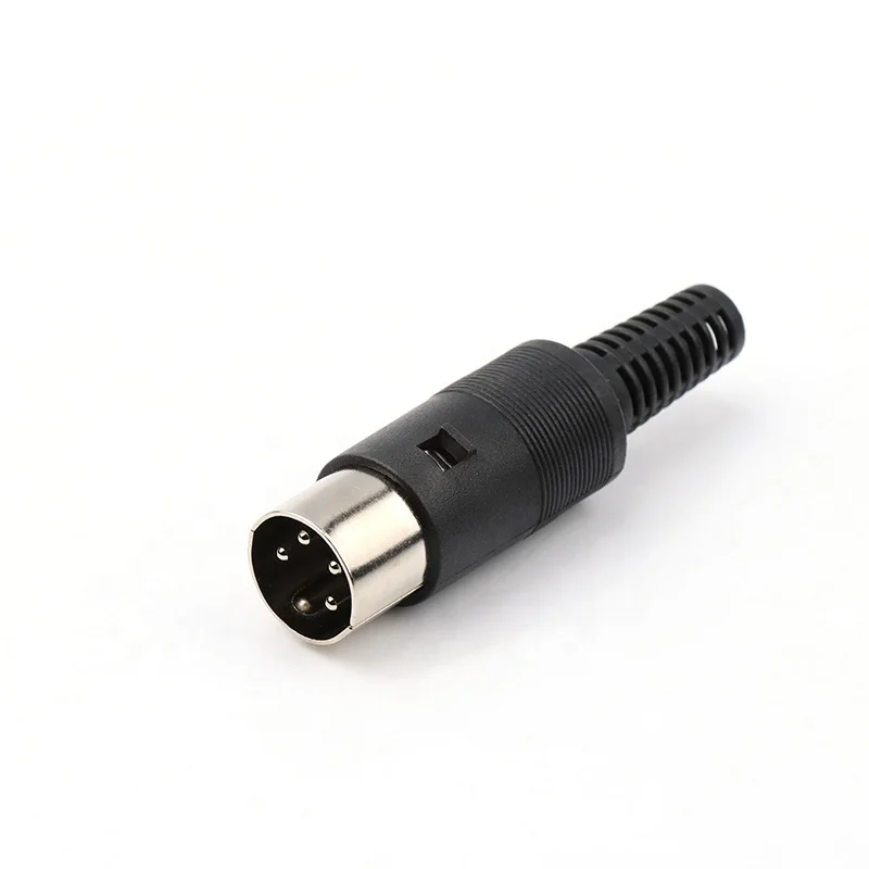 Din Male Connector 4pin Din Male 4 Pin Plug Cable Din Connector With ...