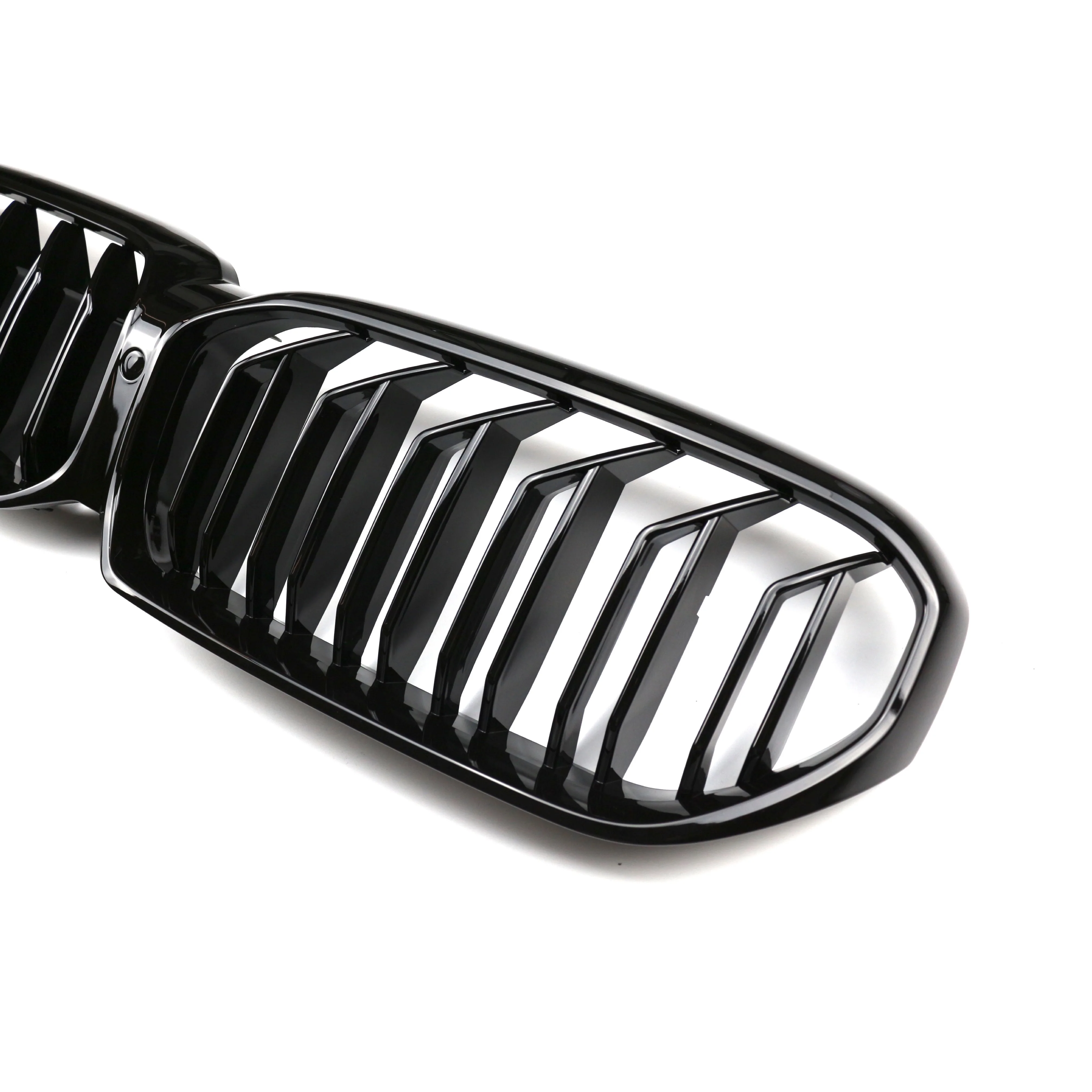 Car Kidney Grill Front Grill Kindly ABS Double Slat Gloss Black Bumper ...