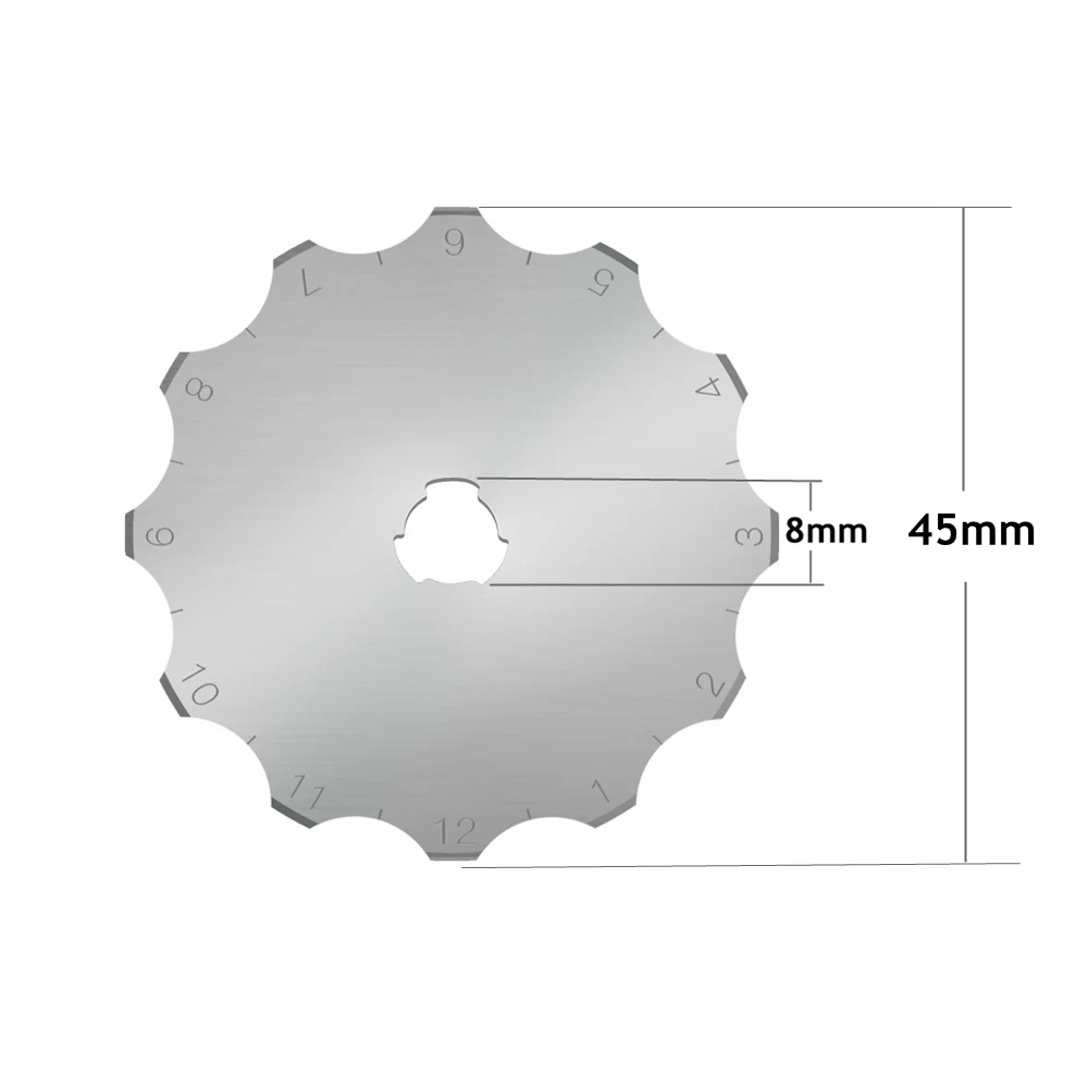 Rotary Cutter Blade,45mm Dotted Line Fabric Cutter Blades For Cutting ...