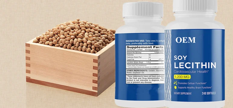 Oem/odm/obm Natural Healthcare Soy Lecithin Capsules 1200mg Soy ...