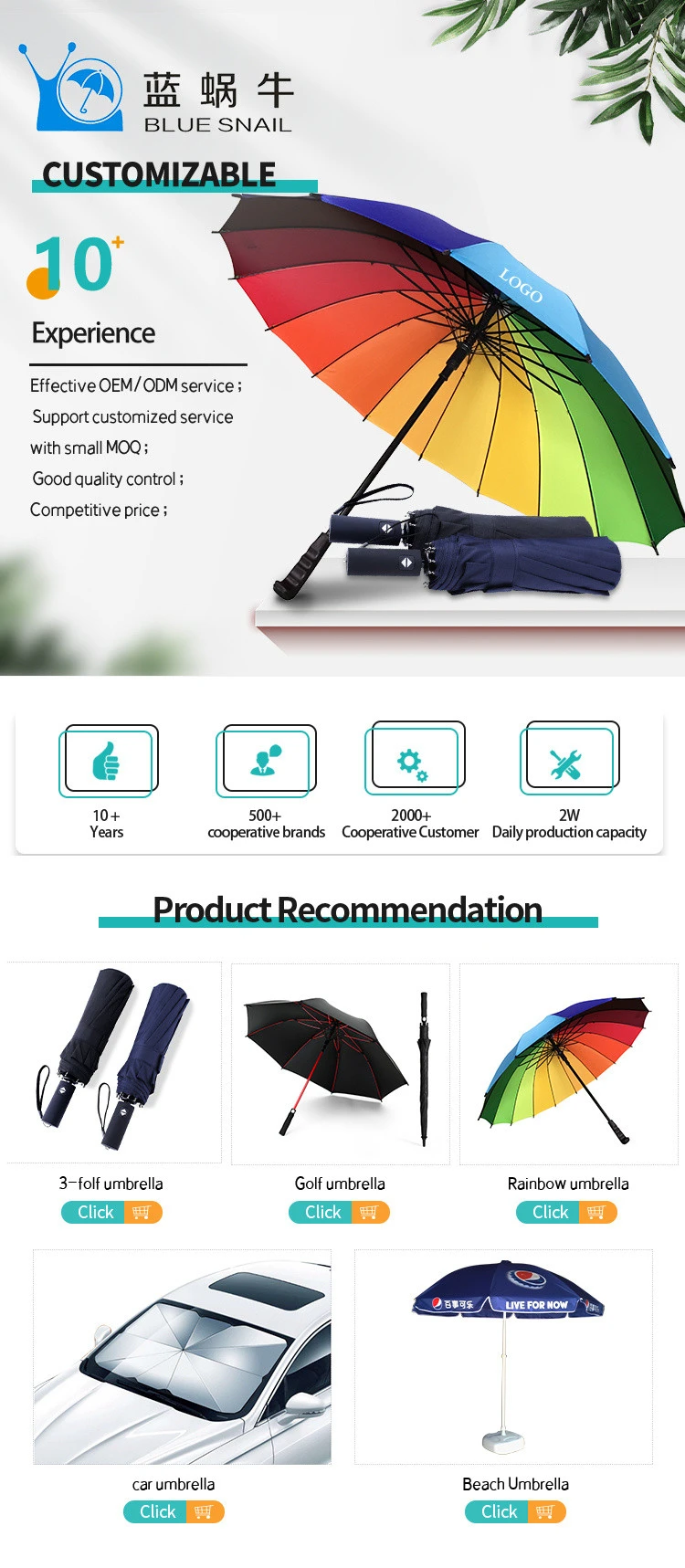 Panama 16k Double Canopy Two Layer Straight Rain Umbrella Strong ...