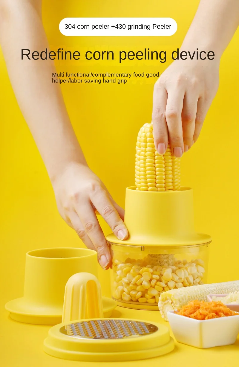 New Creative Stainless Steel Corn Planer Multi-functional Corn Peeling ...