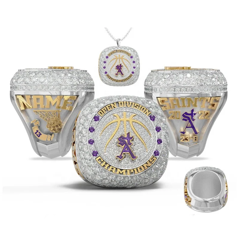 Custom Basketball Championship Rings Cheerleading All Sports Tournament ...