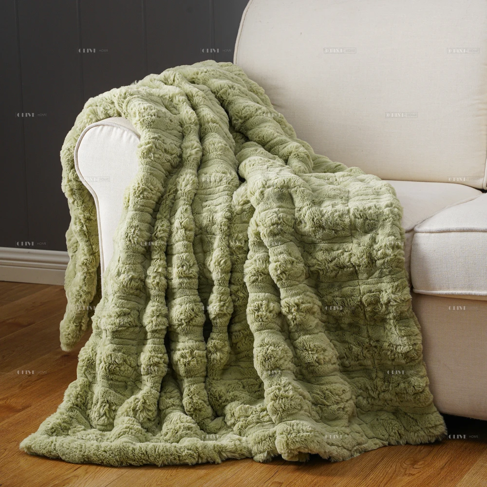 All-weather Extra Fluffy Adult Baby Blanket - Waterproof & Portable