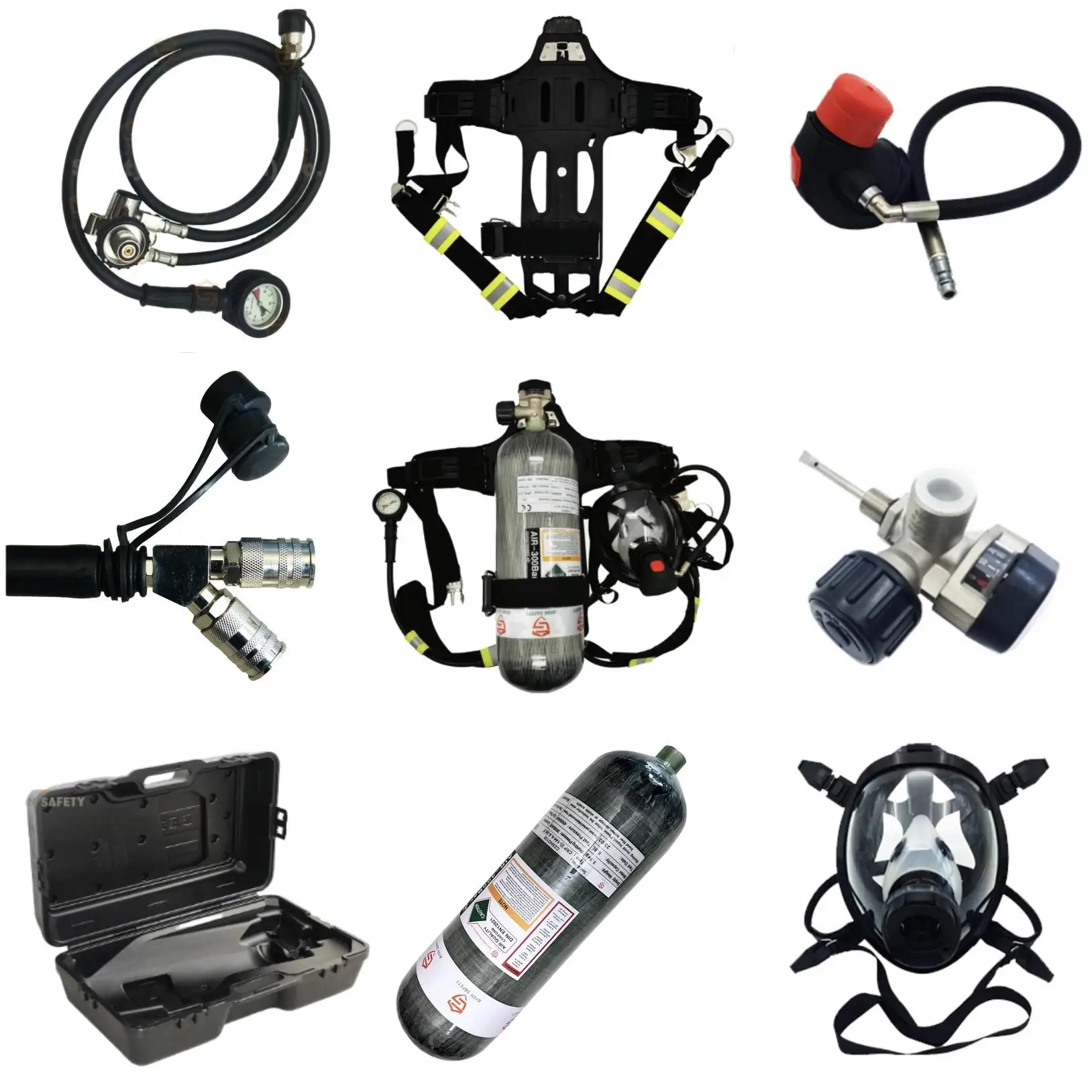 Ce Approved 3l 300bar Firefighting Scba Durable And Comfortable ...