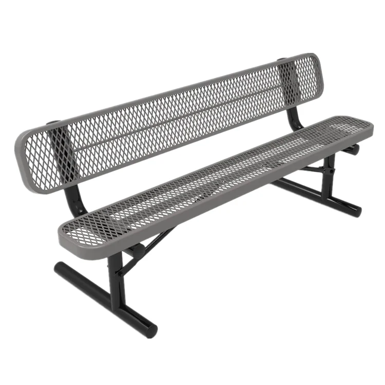 City Furniture Outdoor Expanded Metal Benches Garden Backless Benches ...