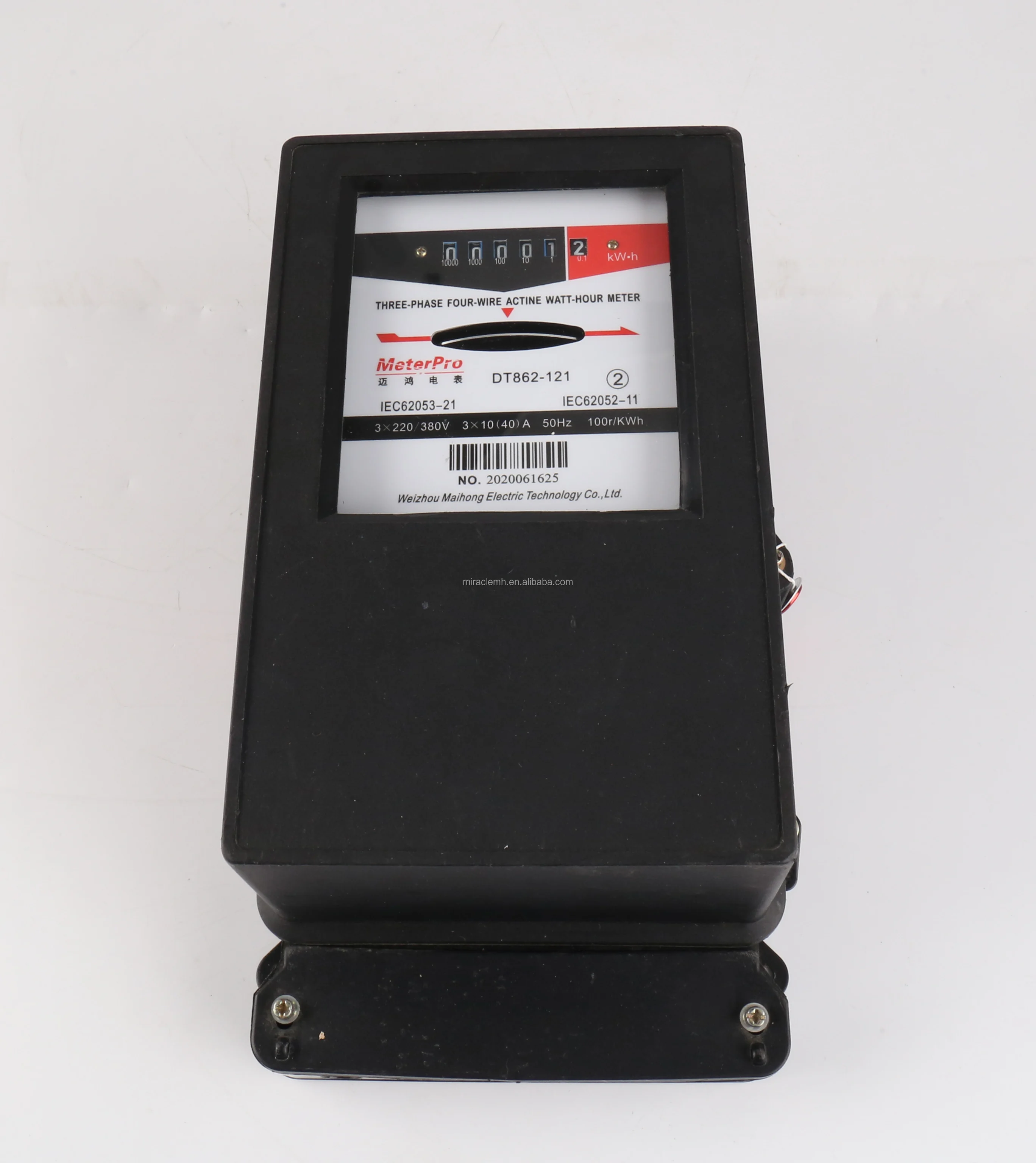 DT862 Long Life three phase electromechanical kwh meter, View analog kwh meter, MIRACLE Product ...