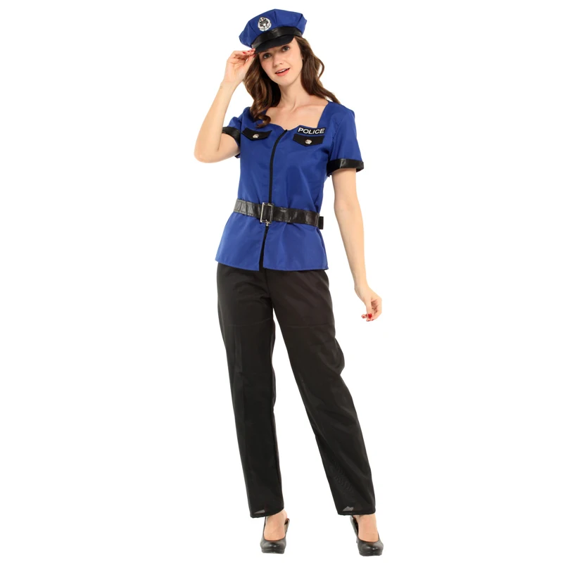 Dx-w002038 Cosplay Halloween Costume Of Policeman Uniform Costume ...