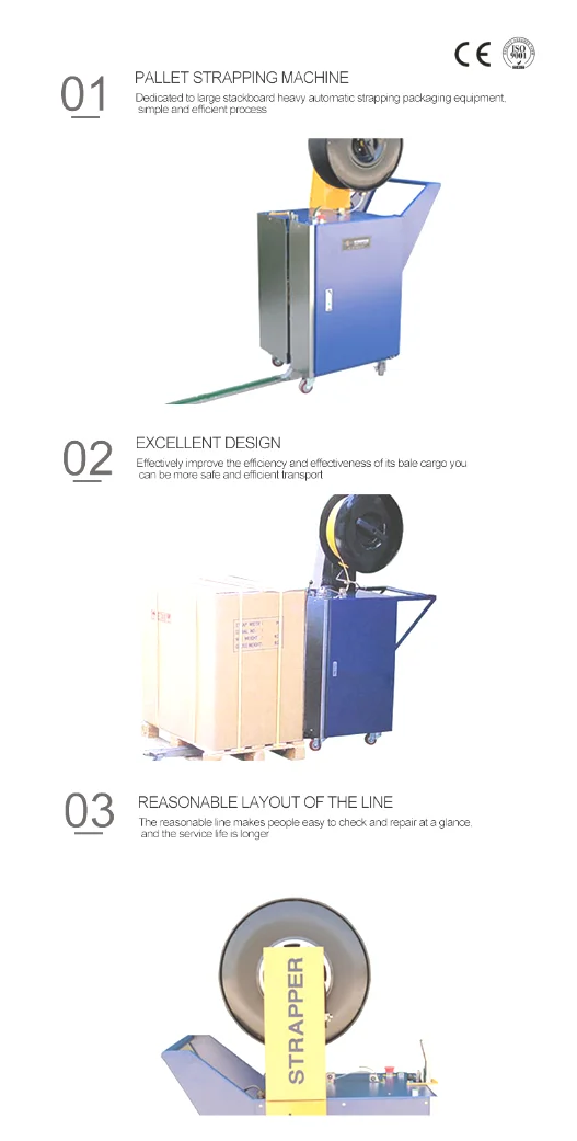Movable Mobile for Semi Automatic Pallet Strapping Machine