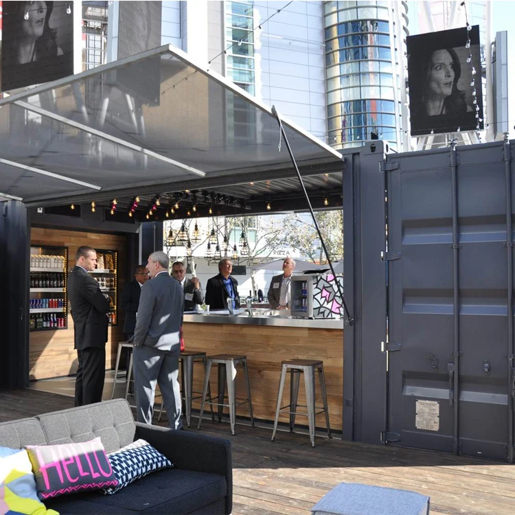 Easy Assemble Prefabricated Restaurant Metal Container Coffee Shop Made ...