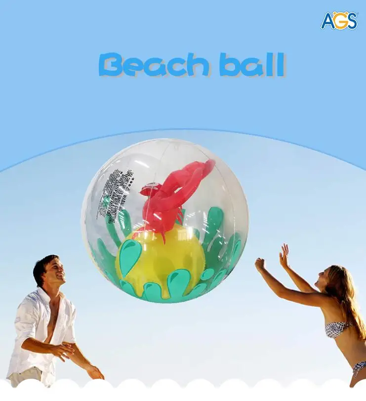Inflatable Beach Ball Water Ball Crab Design Inside Ocean Style - Buy ...