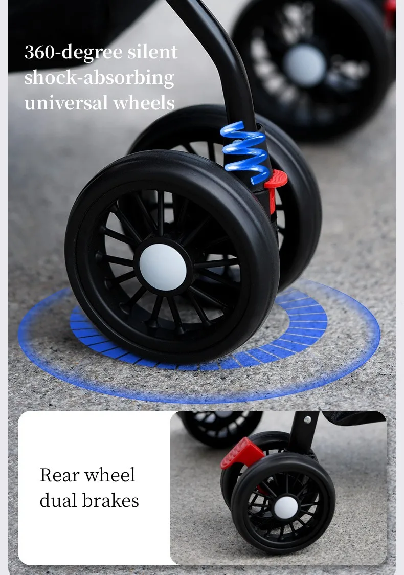 2024 New Upgrade Dog Cat Trolley Pet Carrier Stroller Lightweight ...