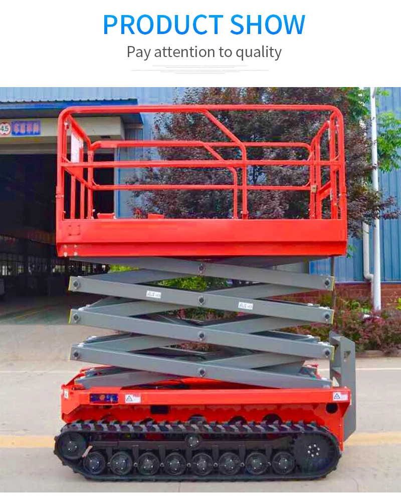 Vertical Electric Track Crawler Self Propelled Scissor Lift Man Lif 5 ...