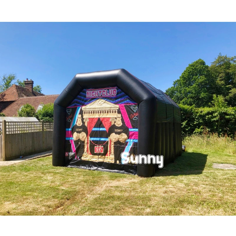 Commercial Black Led Disco Lighting Nightclub Tent Inflatable Light ...