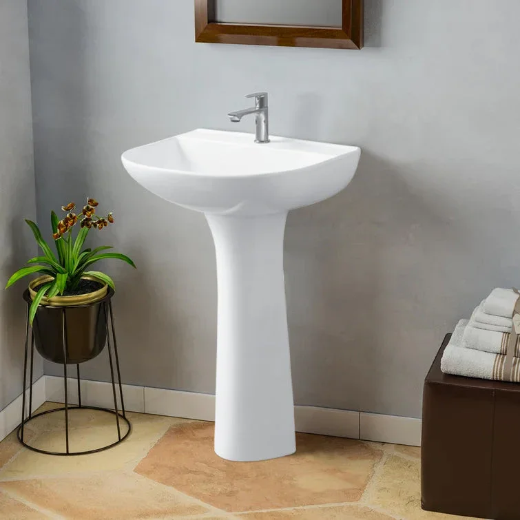 Luxurious Modern Design Wash Basin Bathroom Pedestal Basin For Indoor ...