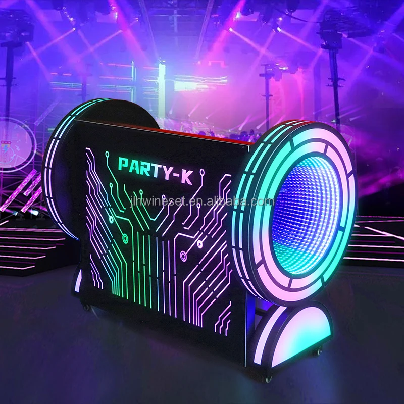 Luminous Metal Acrylic Bar Counter With Led Lights,Dj Dedicated Bar And ...