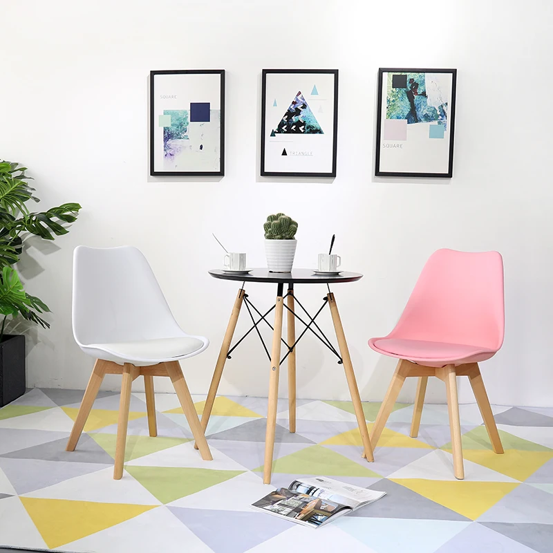 Cheap Modern Home Furniture Design Plastic New Wood Style Gross Tulip ...