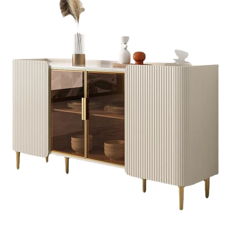 Multifunction Kitchen Sideboard Luxury Rock Plate Storage Cabinets ...