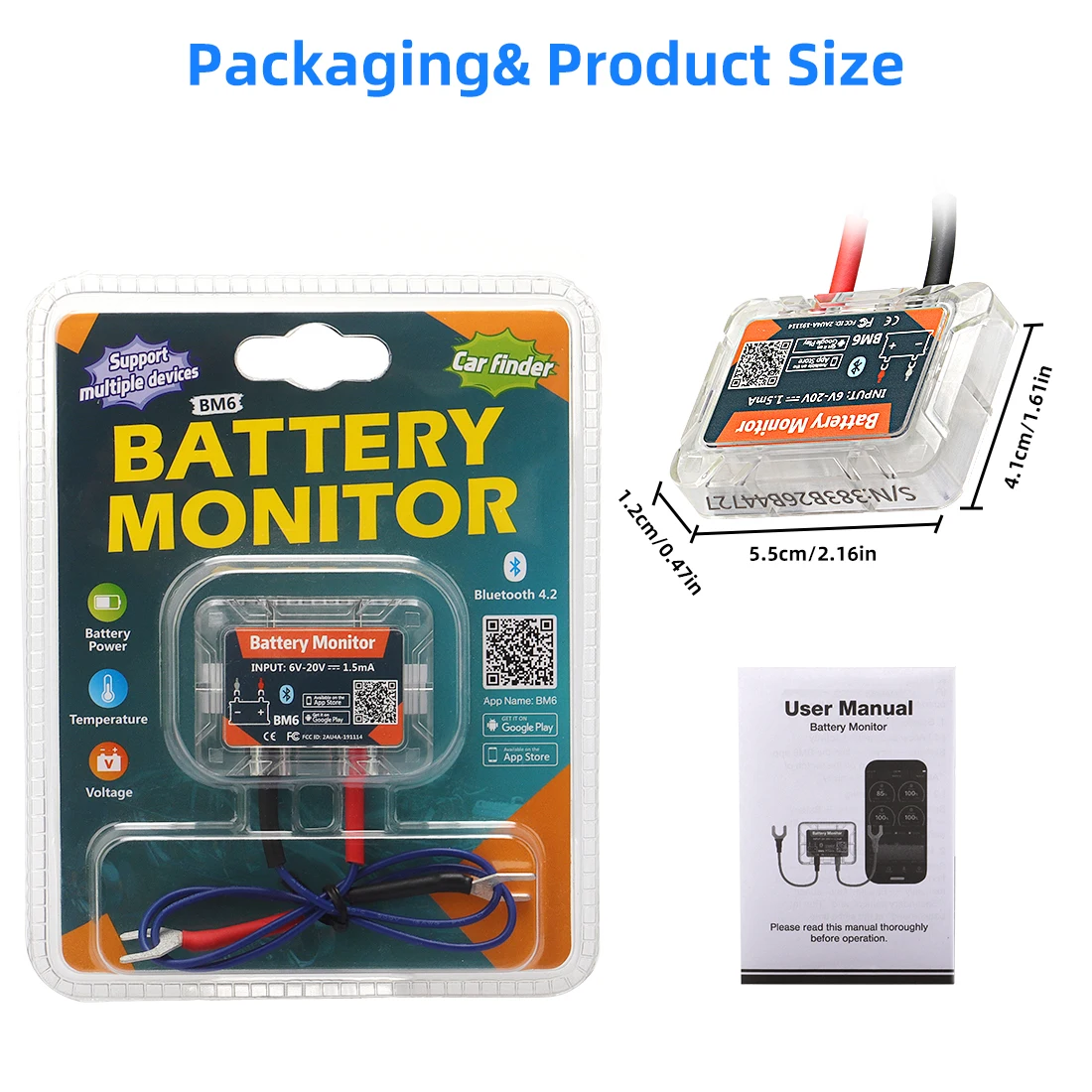BM6 car Battery tester电池电瓶检测仪定位器蓝牙GPS tracker-阿里巴巴