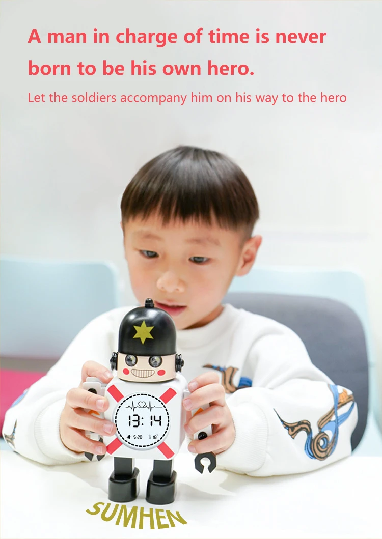 Sunsing Multifunctional Soldier Alarm Clock Cartoon Gift Pack Desktop ...