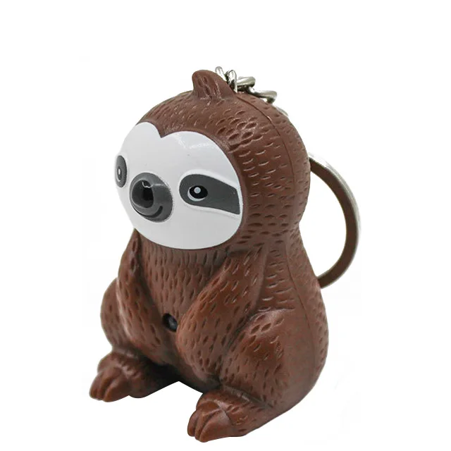 Anime-style Promotional Gift Iron Metal Plastic Keychain Led Flashlight ...