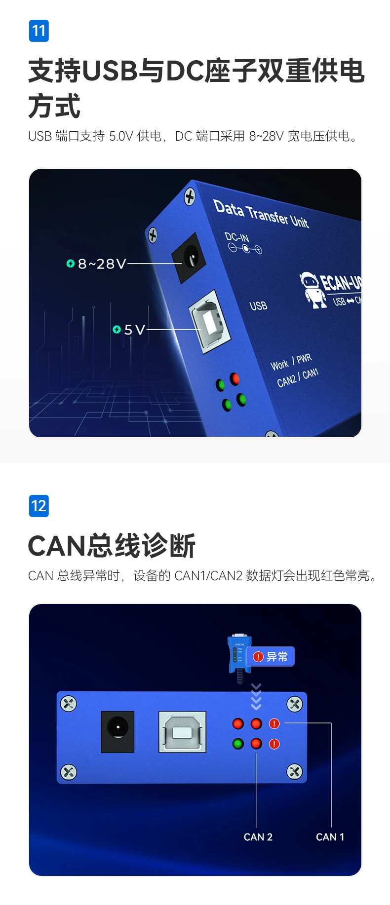 Dual Channel Usb To Can Module Protocol Converter Can Bus Analyzer ...