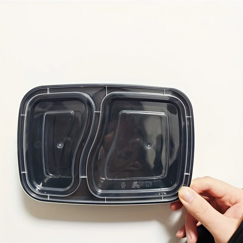 Microwave Bento Lunch Box - 1000ml Disposable Food Container