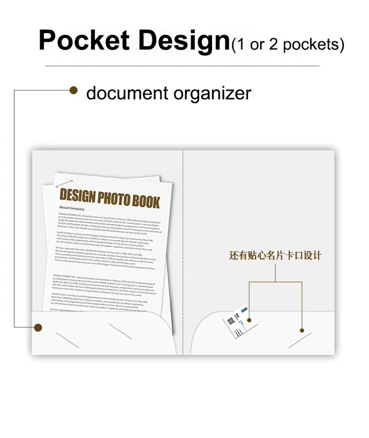 Wholesale A4 A5 Presentation Card Document Holder Custom Printing ...