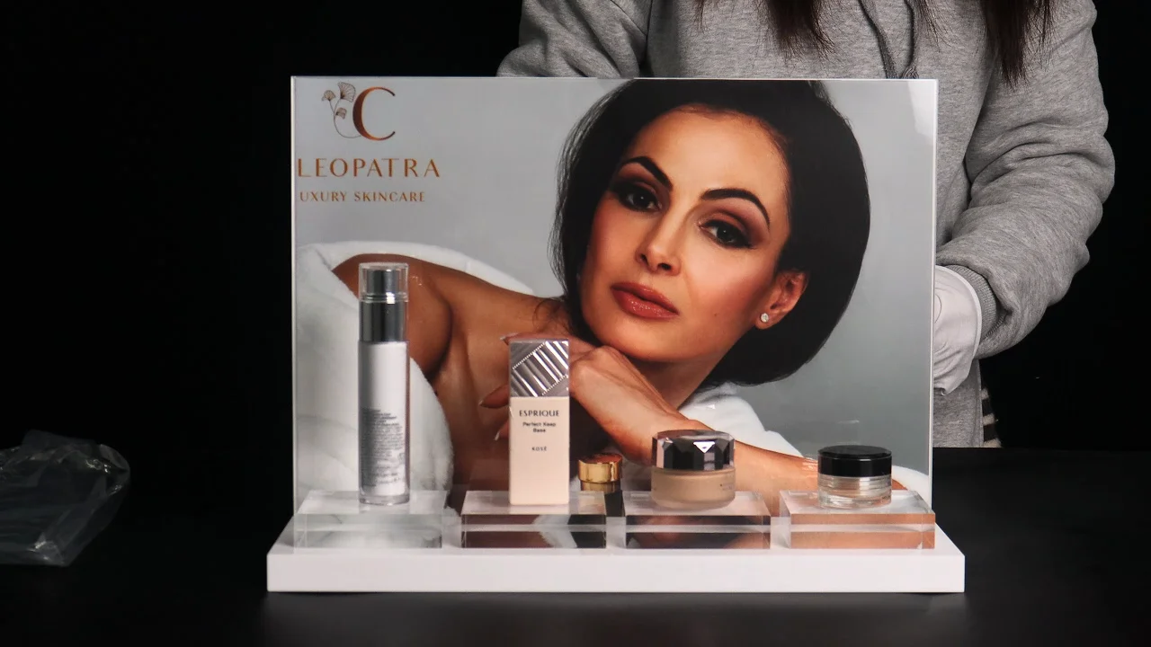 Custom Design Beauty Skincare Display Stand Perfume Displays Countertop ...