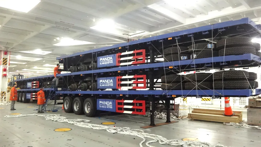 20ft Container Lift Tipping Chassis Skeleton Semi Trailer For 20feet ...